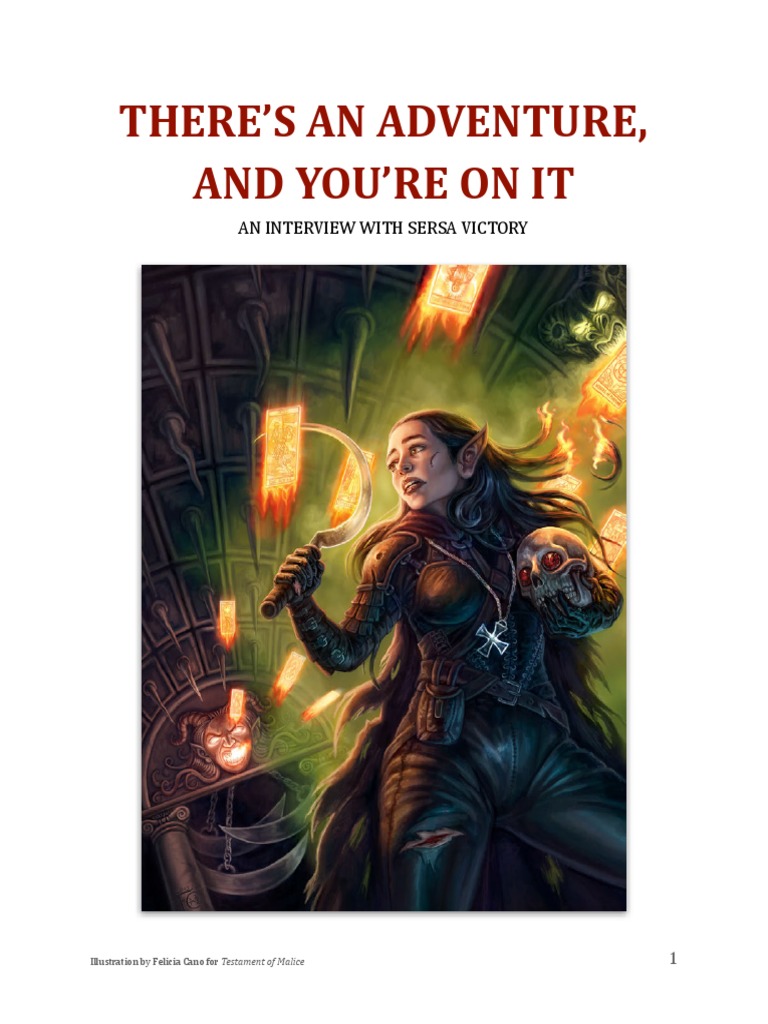 Interview With Sersa Victory | PDF | Dungeons & Dragons | Leisure