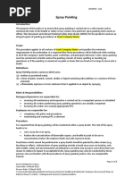 STANDARD OPERATING PROCEDURE Painting Booth | PDF | Personal Protective ...