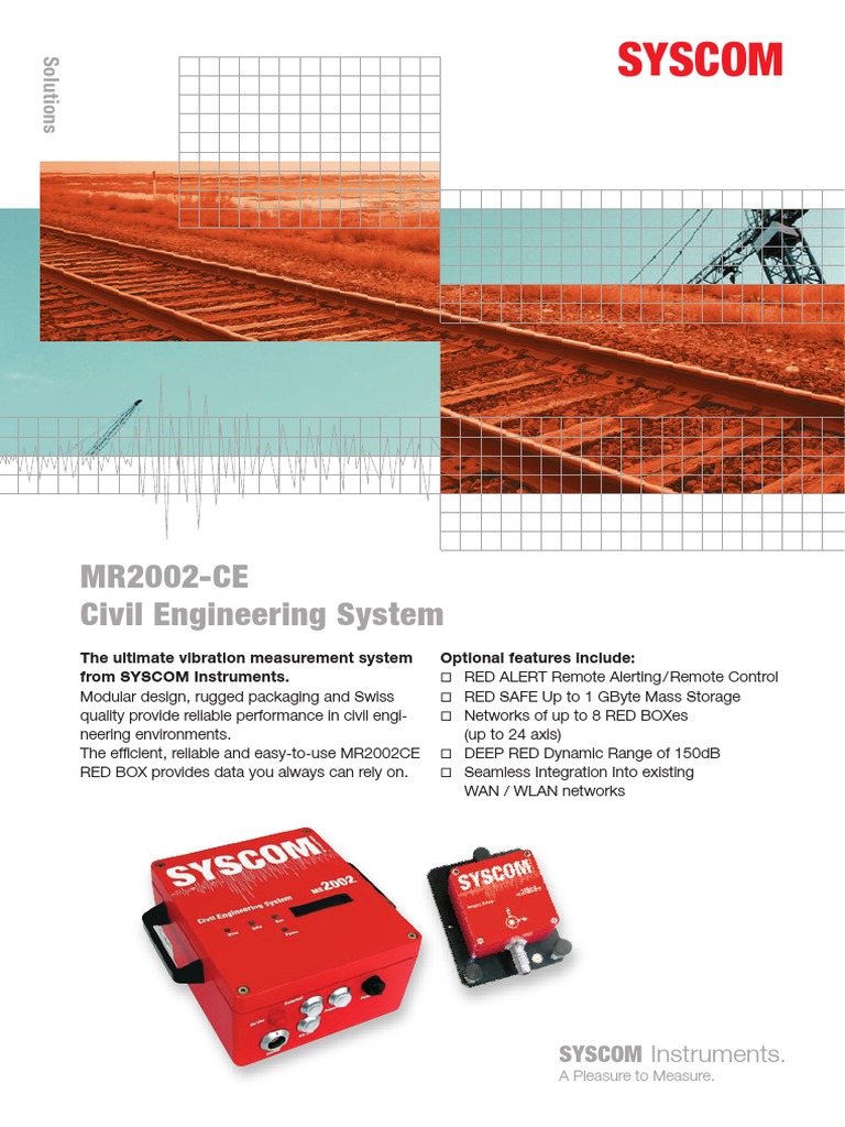 Syscom: MR2002-CE Civil Engineering System | Download Free PDF ...