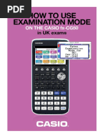 Exam Mode Casio FX Cg50 | PDF | Icon (Computing) | Office Equipment