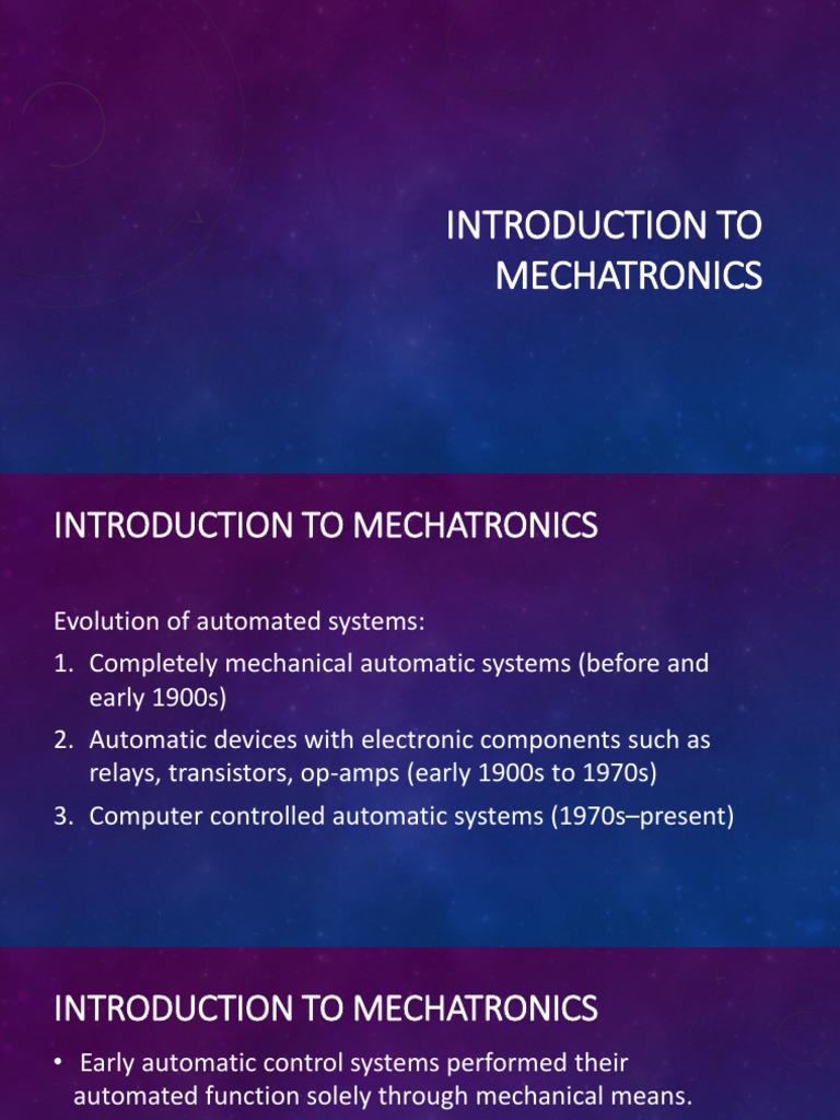 An Introduction to Mechatronics: Exploring the Synergistic Integration ...