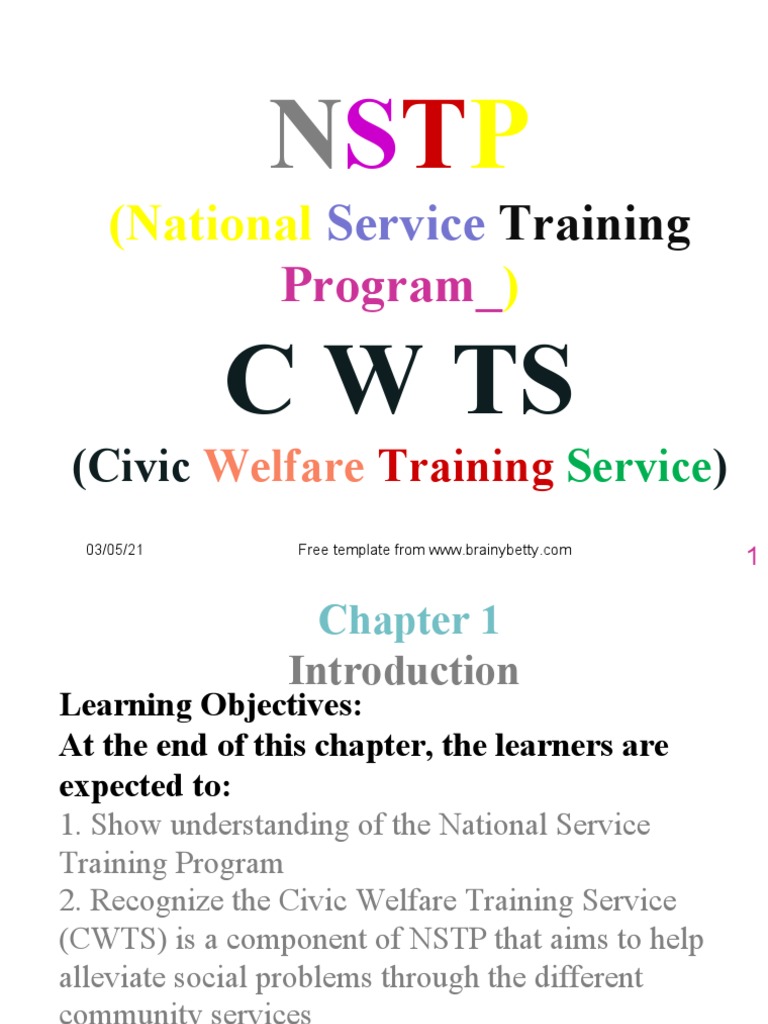 NSTP CWTS | Download Free PDF | Reserve Officers' Training Corps ...