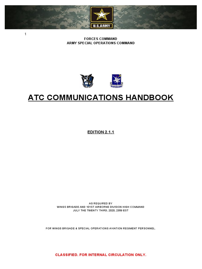 (NEW) ATC Communications Handbook | PDF | Air Traffic Control | Brigade