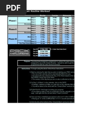 Cronograma P90x Pdf 8 P90x Ideas | P90x, P90x Workout, P90x Workout