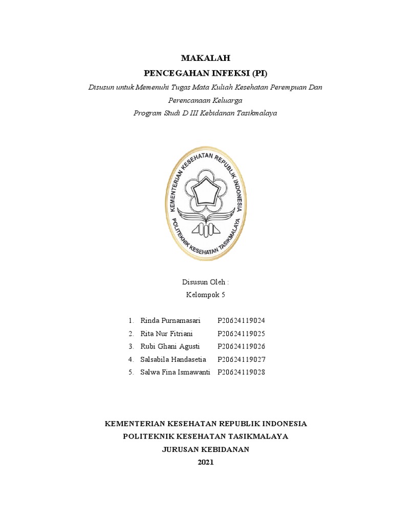 Kel 5 Pencegahan Infeksi | PDF | Pengembangan Diri | Kesehatan Holistik