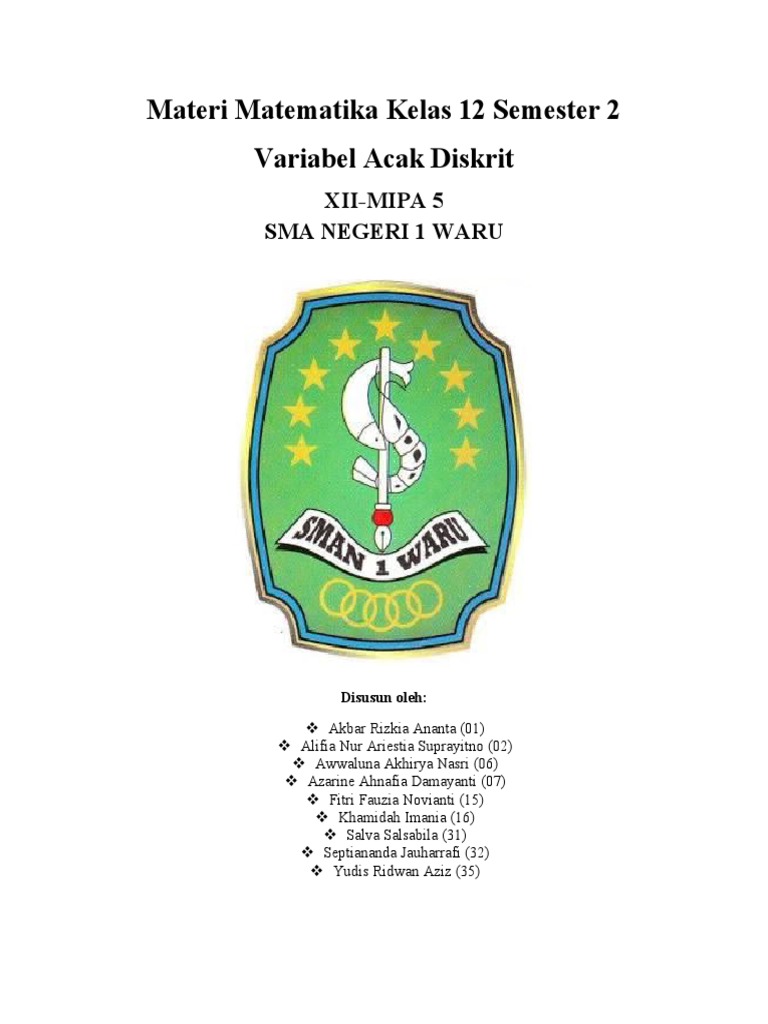 Variabel Acak Diskrit Makalah | PDF
