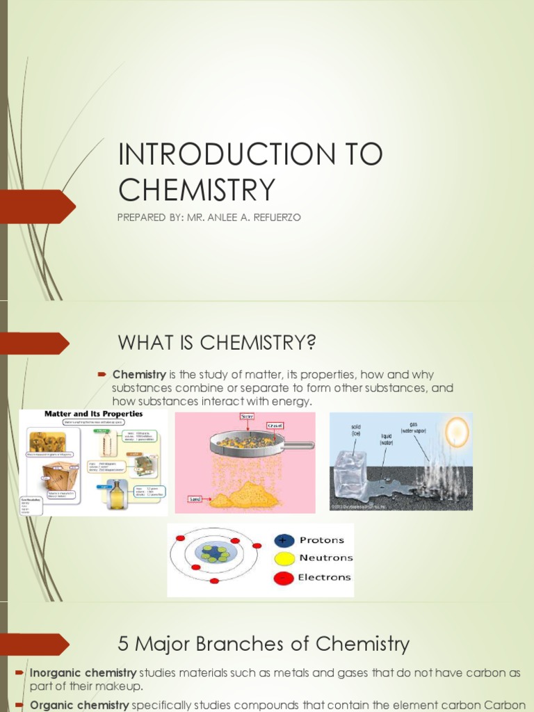 Lesson 1 | PDF | Chemistry | Scientific Method