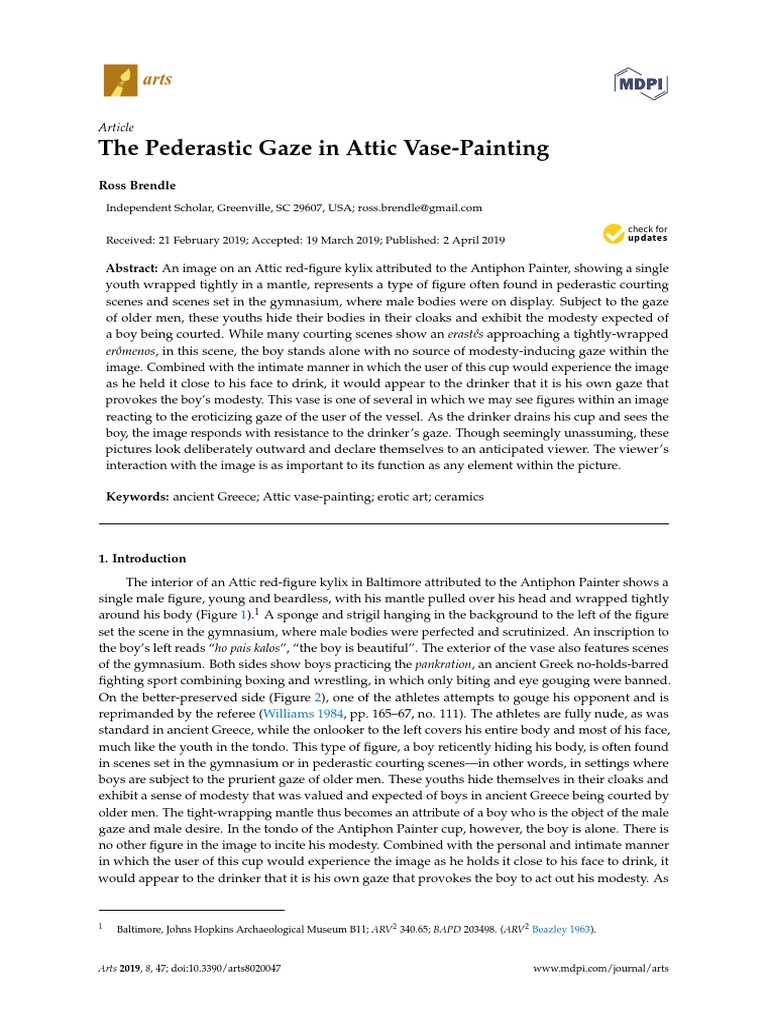 The Pederastic Gaze in Attic Vase-Painting | PDF | Human Sexuality ...