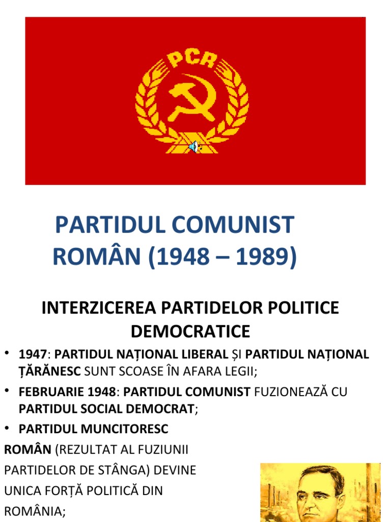 Partidul Comunist Român (1948-1989) | PDF