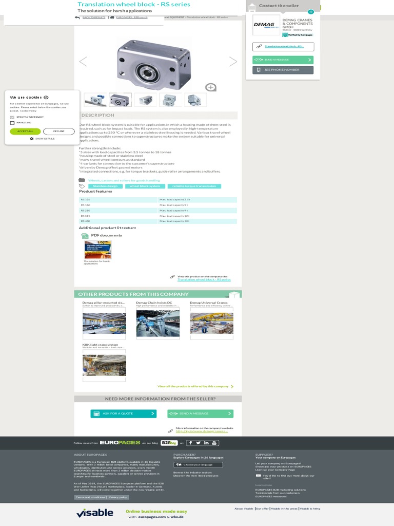 Translation Wheel Block - RS Series, The Solution For Harsh ...