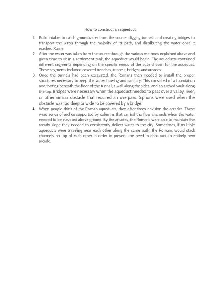 How To Construct An Aqueduct | PDF | Social Science | Art