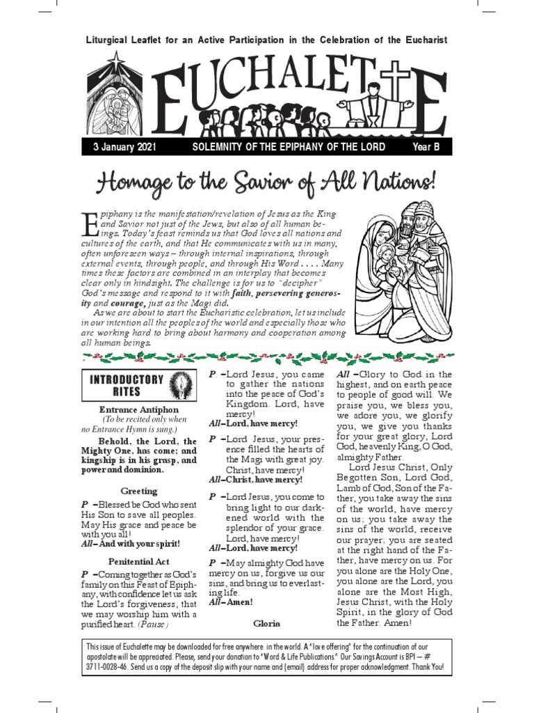 Homage To The Savior of All Nations! Homage To The Savior of All ...