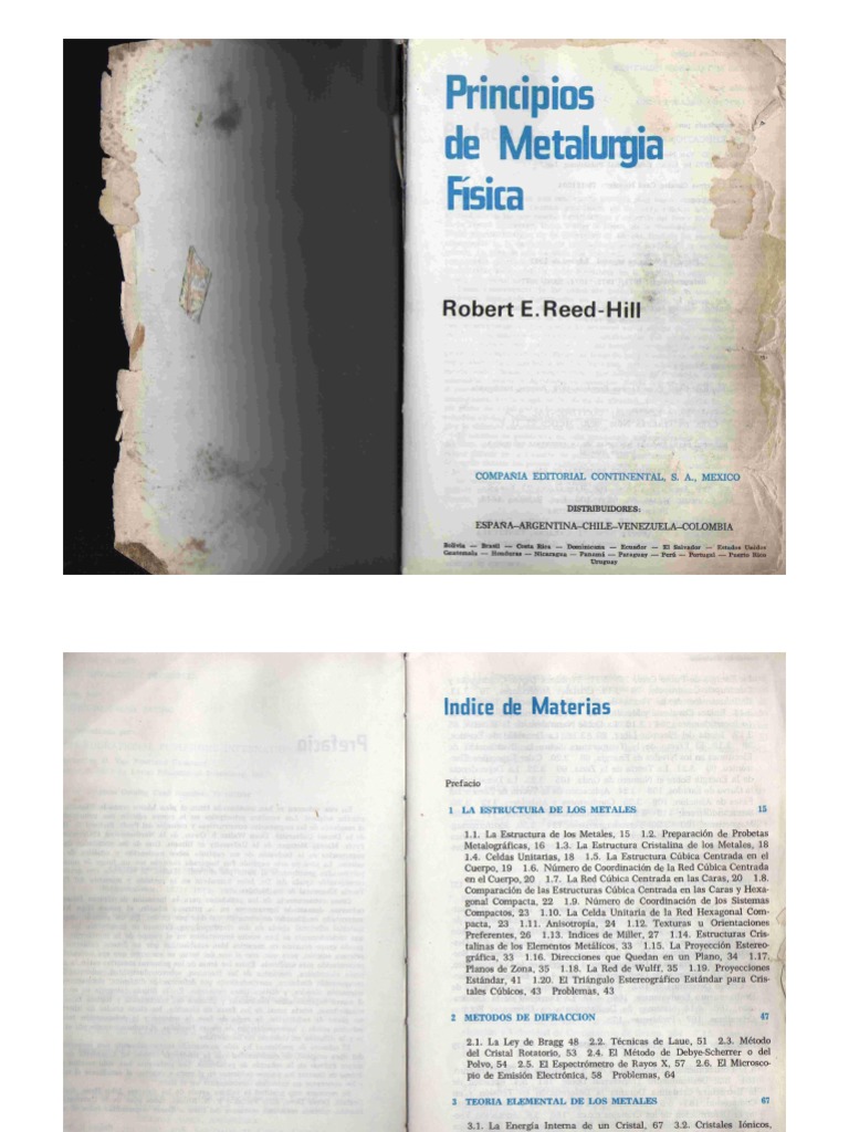 Principios de Metalurgia Física (Reed-Hill) | PDF
