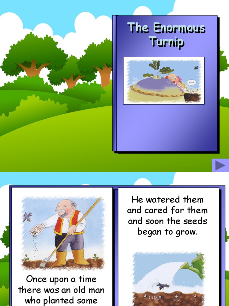 The Enormous Turnip Story Book | PDF | Turnip | Edible Plants