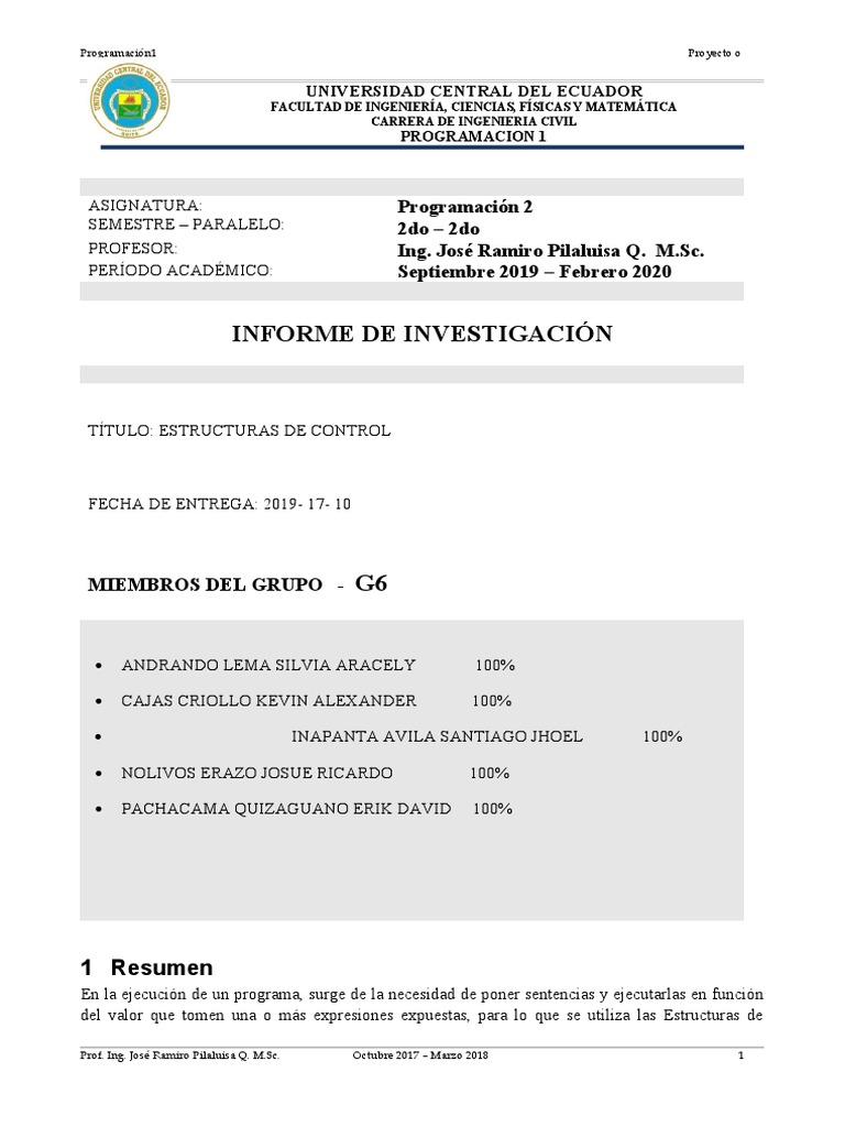 Estructuras de Control Vba | PDF | Programa de computadora | Programación