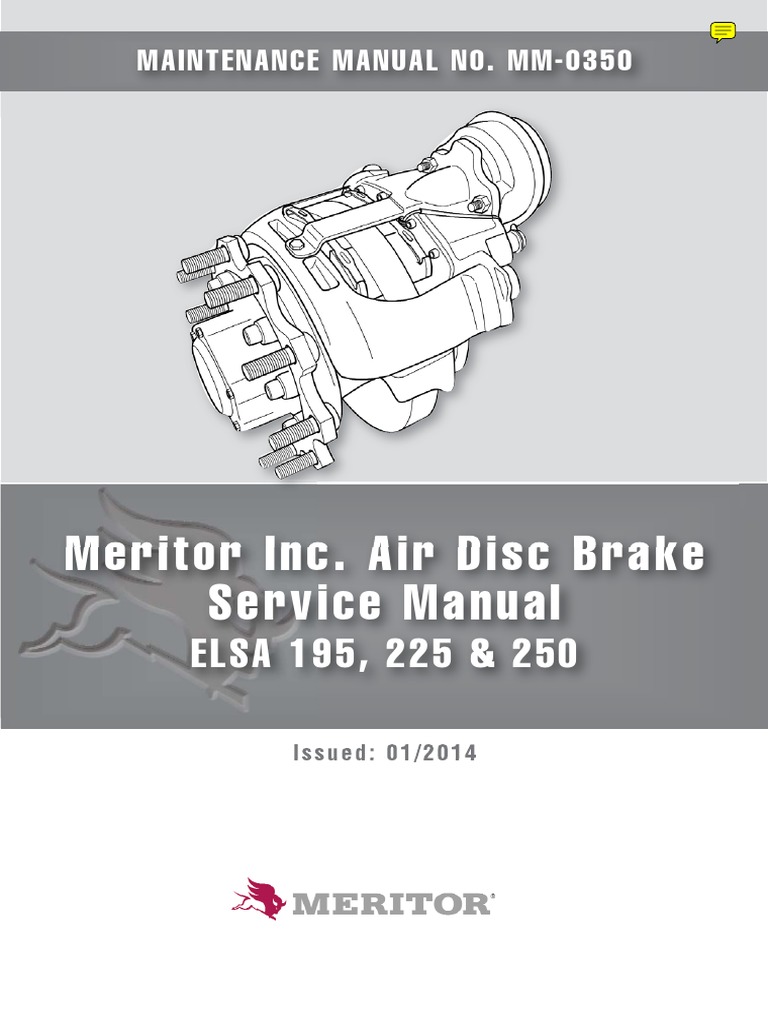 Meritor Service Manual ELSA195 and ELSA225 - MM0350 | PDF | Clutch | Brake