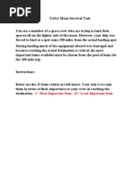 Moon Landing A Team Building Ice Breaker: Nstructions | PDF | Moon ...