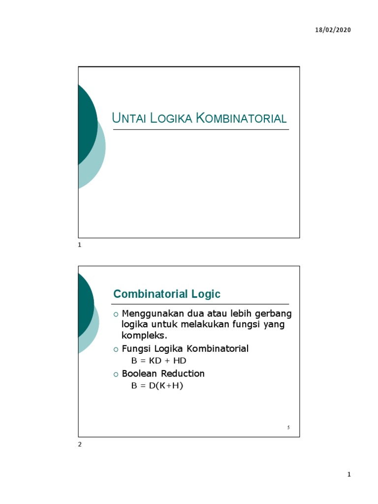 D4TRIK - 04. Logika Kombinatorial | PDF