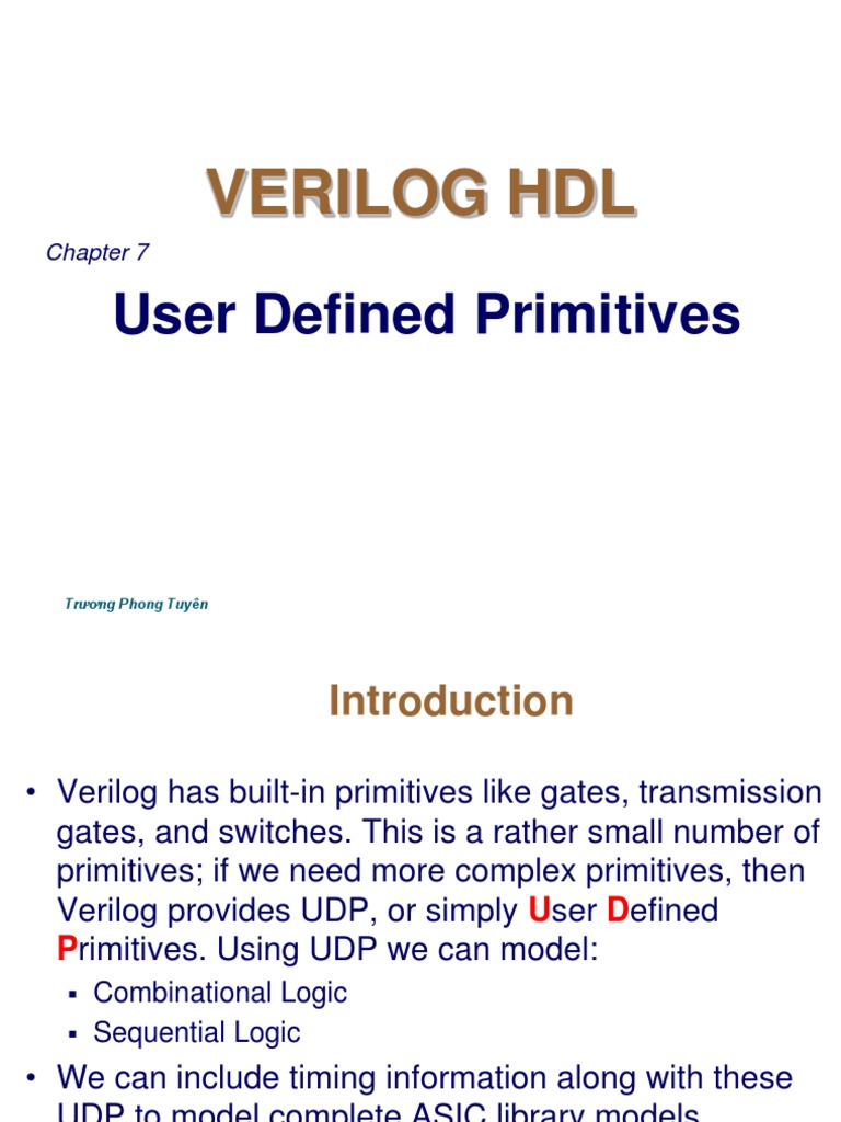 Chapter 7-User Defined Primitives | PDF | Reserved Word | Computer Programming