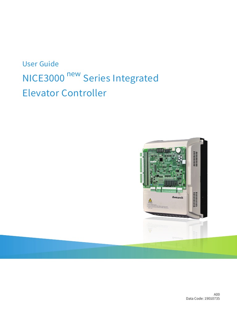 《NICE3000new电梯一体化控制器用户手册》英文19010735 A00 | PDF | Elevator | Power Supply