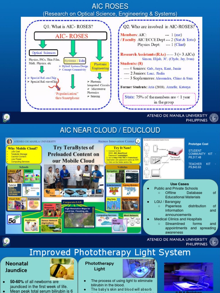 AIC Slide Presentation of Projects For Interns | PDF | Nature