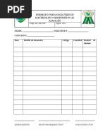 Formato Nota de Salida de Almacen | PDF