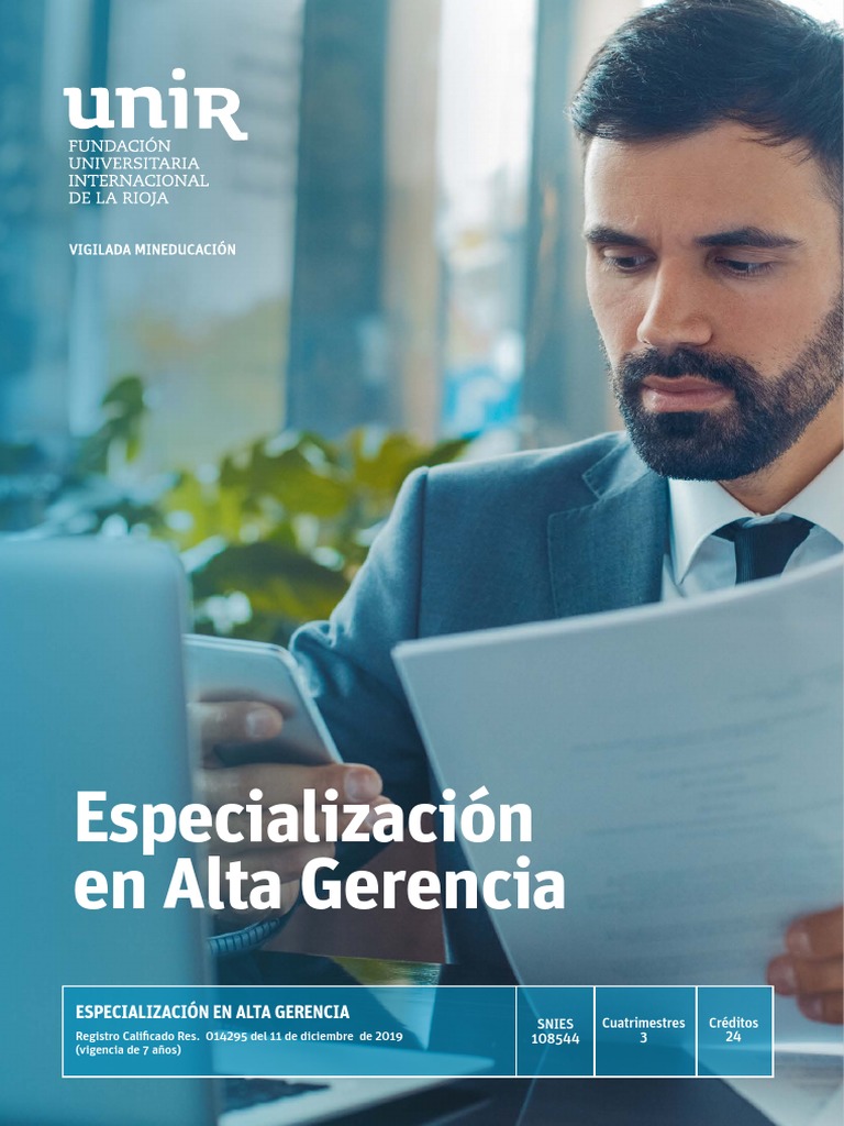 FUNIR E Alta Gerencia | PDF | Evaluación | Máster en Administración de ...