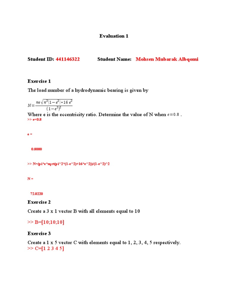 Evaluation 1: 441146322 Mohsen Mubarak Albqomi | PDF