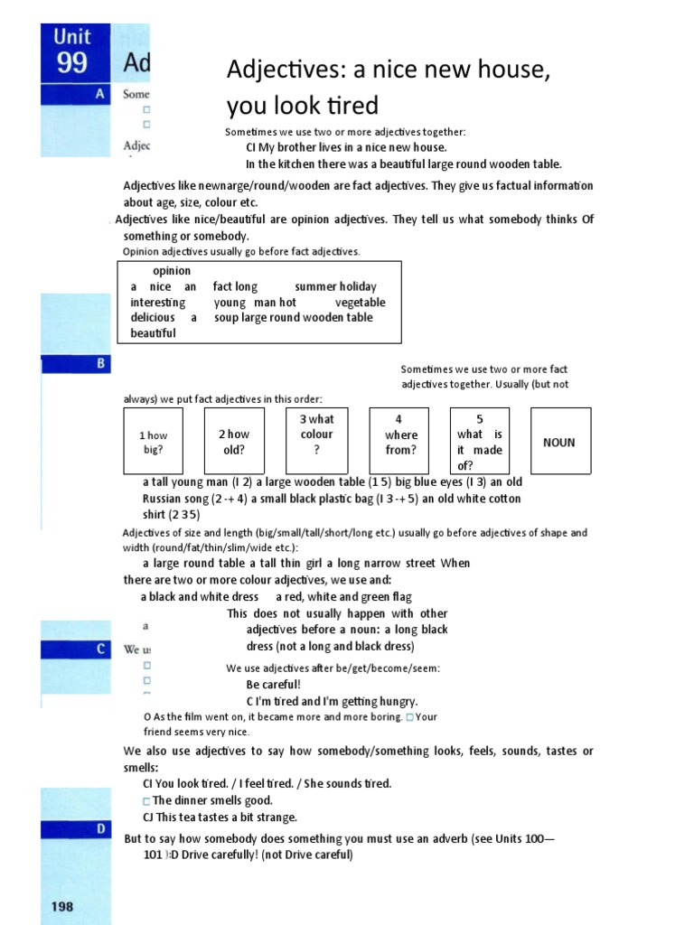 Adjectives Orders (Solution 20-11-2020) | PDF | Adjective | Grammar