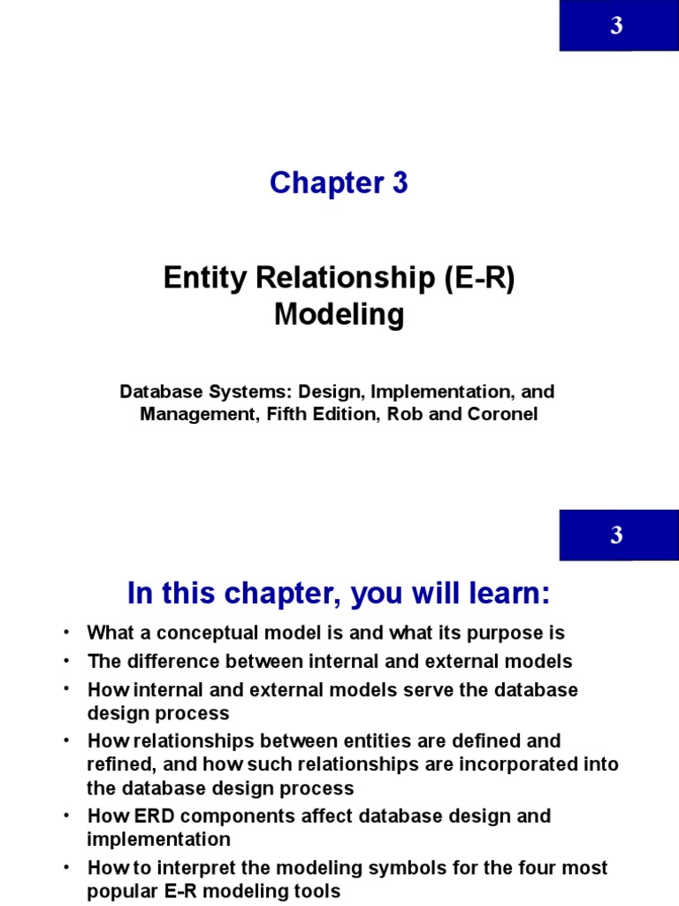 Entity Relationship (E-R) Modeling | PDF | Data Model | Conceptual Model