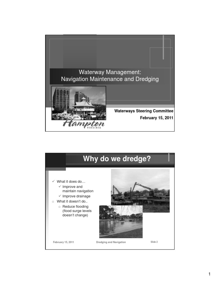 Dredging and Navigation Management Guide | PDF | Canal | Wetland