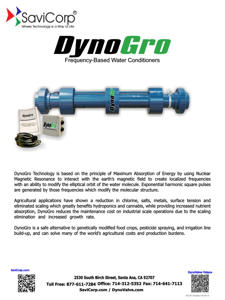 Savicorp: Frequency-Based Water Conditioners | PDF | Hydroponics | Water