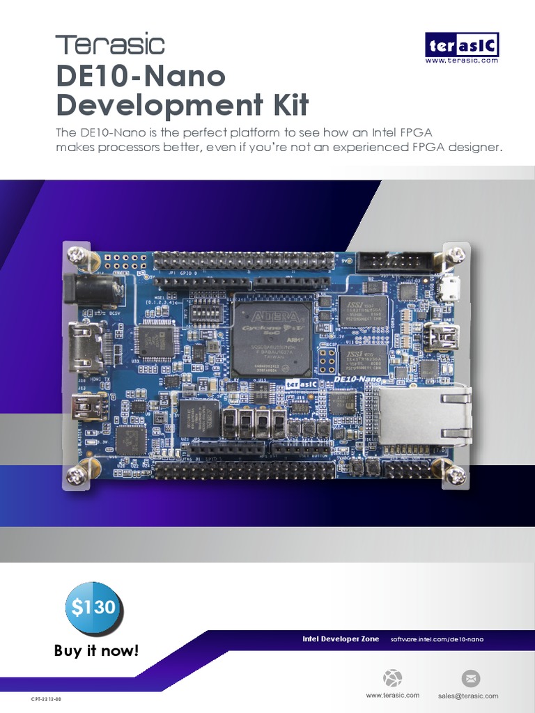 DE10-Nano Development Kit: Terasic | Download Free PDF | Field ...