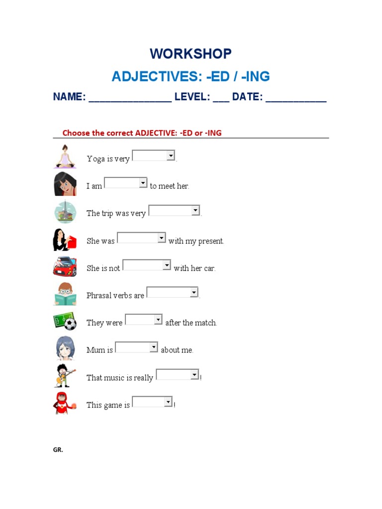 Adjectives - ED or - InG | PDF