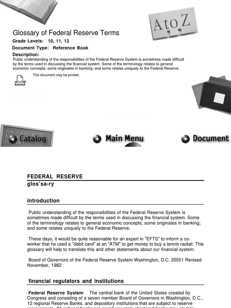 gfrt | Federal Reserve | Certificate Of Deposit