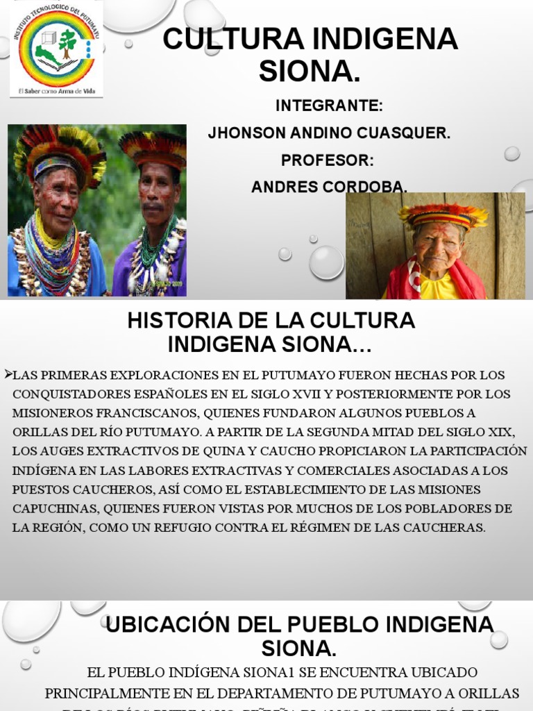 Cultura Indigena Siona... | PDF | Pueblos Indígenas de las Américas ...