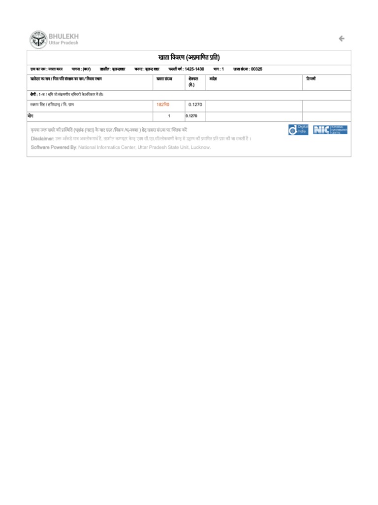Sonu Yogi Khatauni | PDF