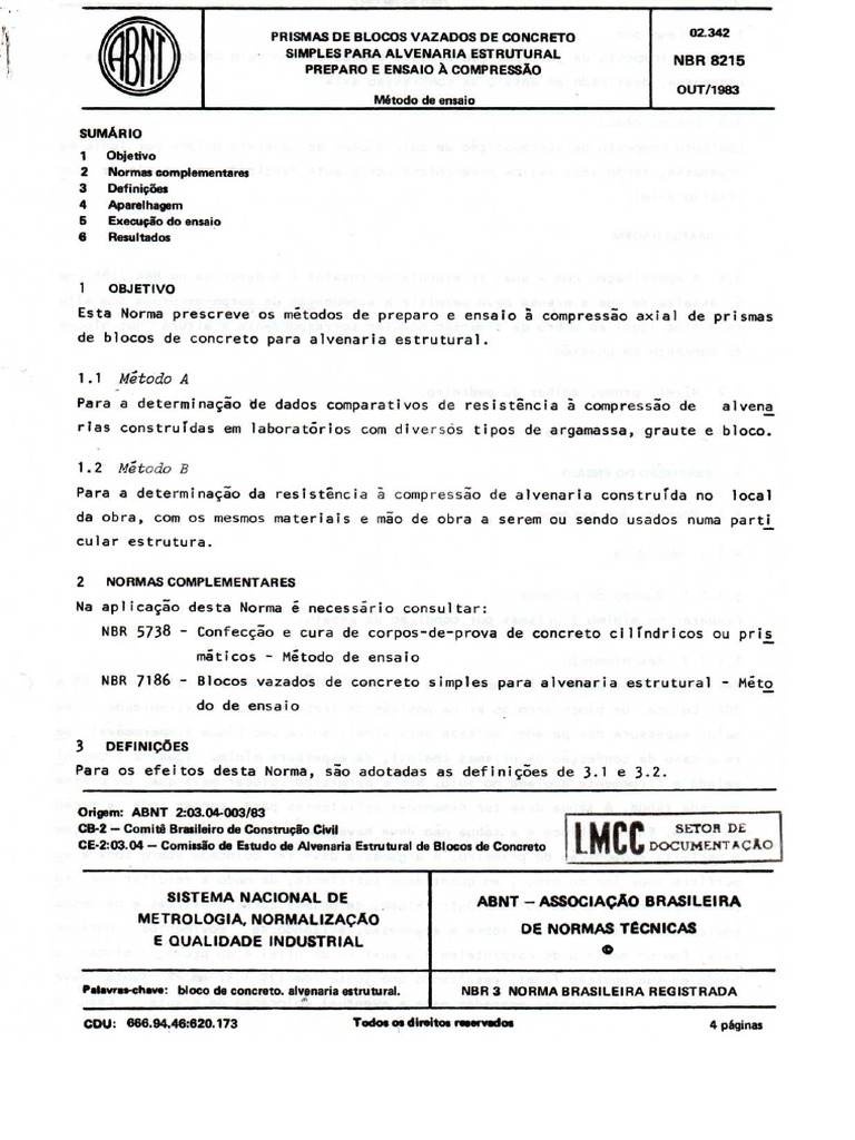 NBR 8215 | PDF