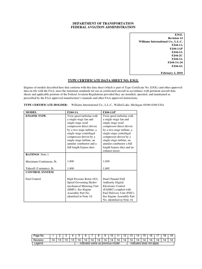 Spec Sheet Powerplant | PDF | Transmission (Mechanics) | Turbine