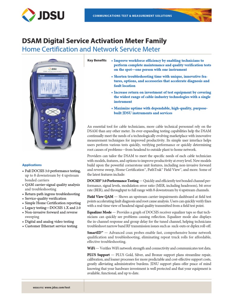 DSAM - Home Certification and Network Meter | PDF | Data Transmission ...
