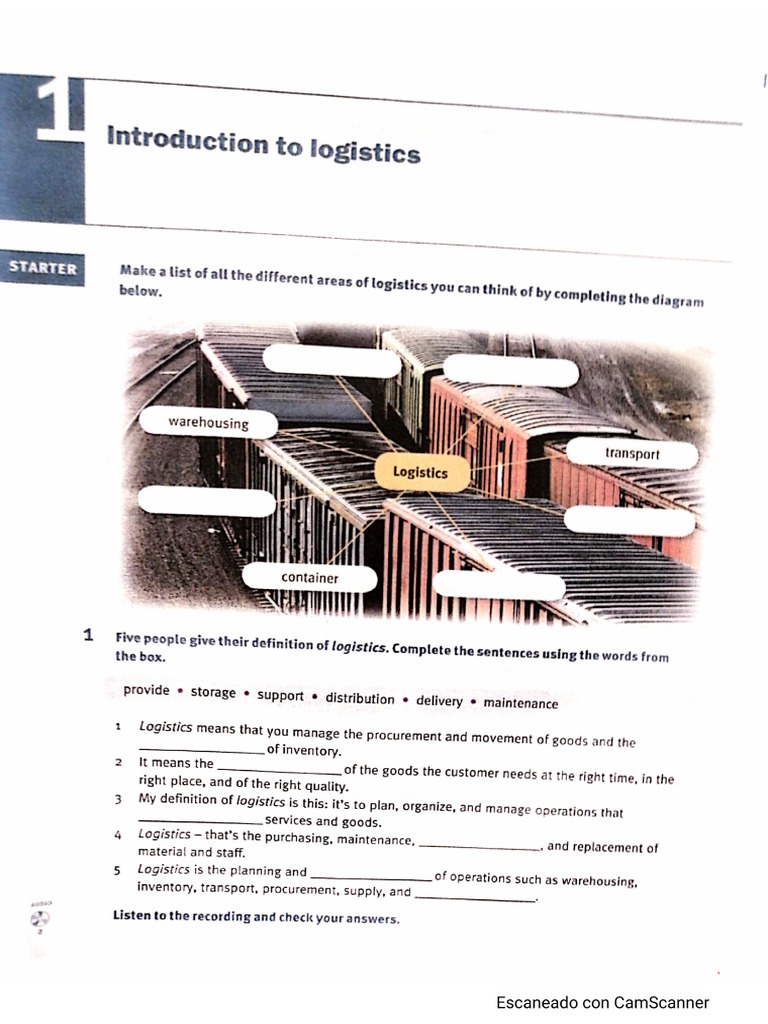 Taller de Logistica No 1 Introduction To Logistics | PDF