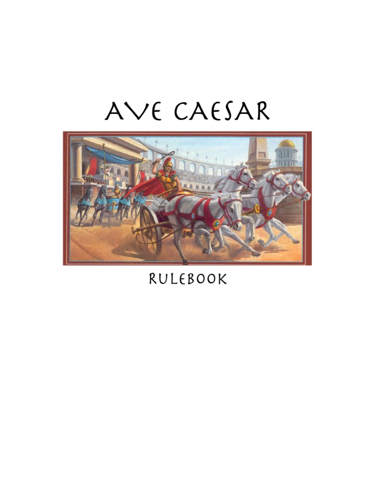 Ave Caesar Illustrated English Rules | PDF | Playing Cards | Toys