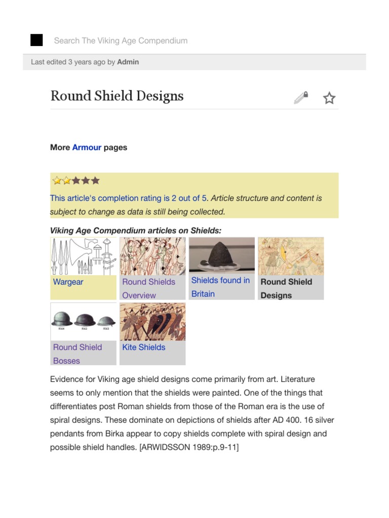 Viking Shield Designs & Artifacts | PDF | Medieval Art | Western Art