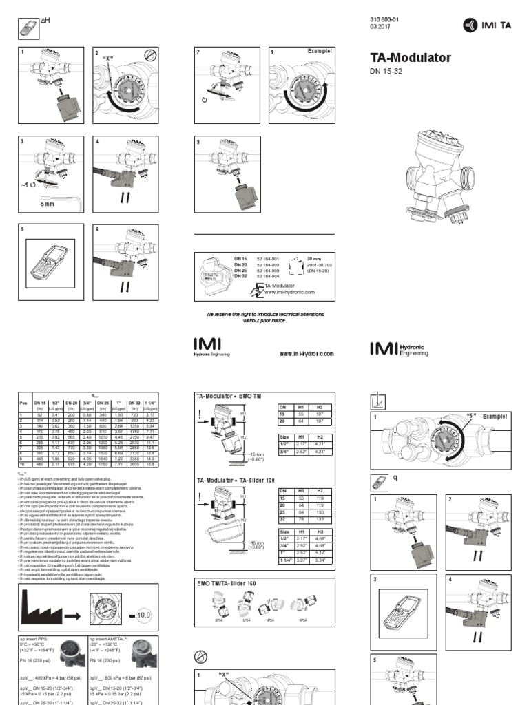 TA-Modulator DN15-32 Instruction | PDF