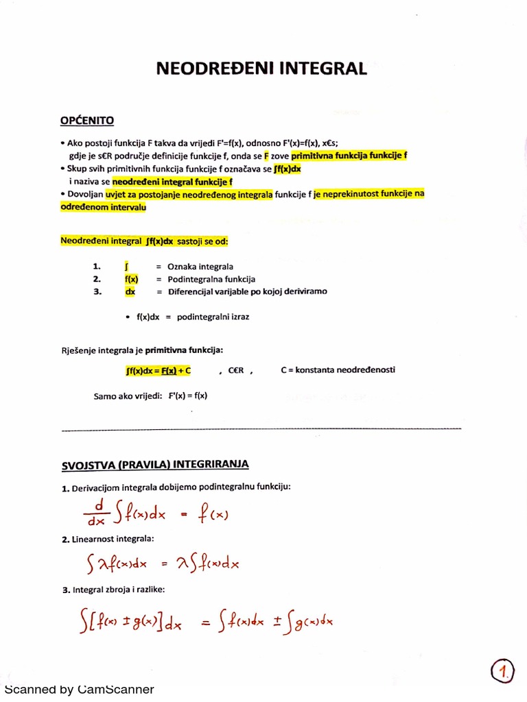 Matematika 2 Usmeni Skripta | PDF