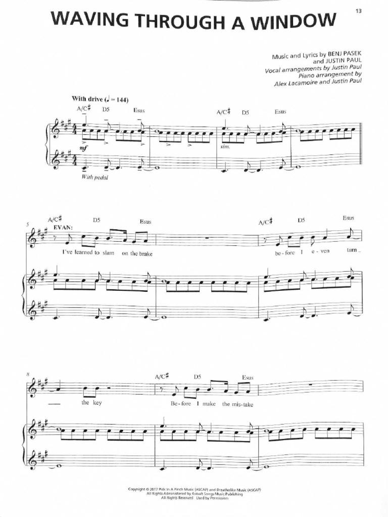 Waving Through A Window | PDF