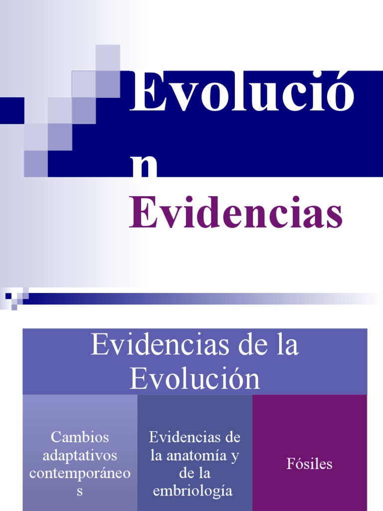 Evidencias de La Evolución | PDF | Evolución | Ciencias de la vida