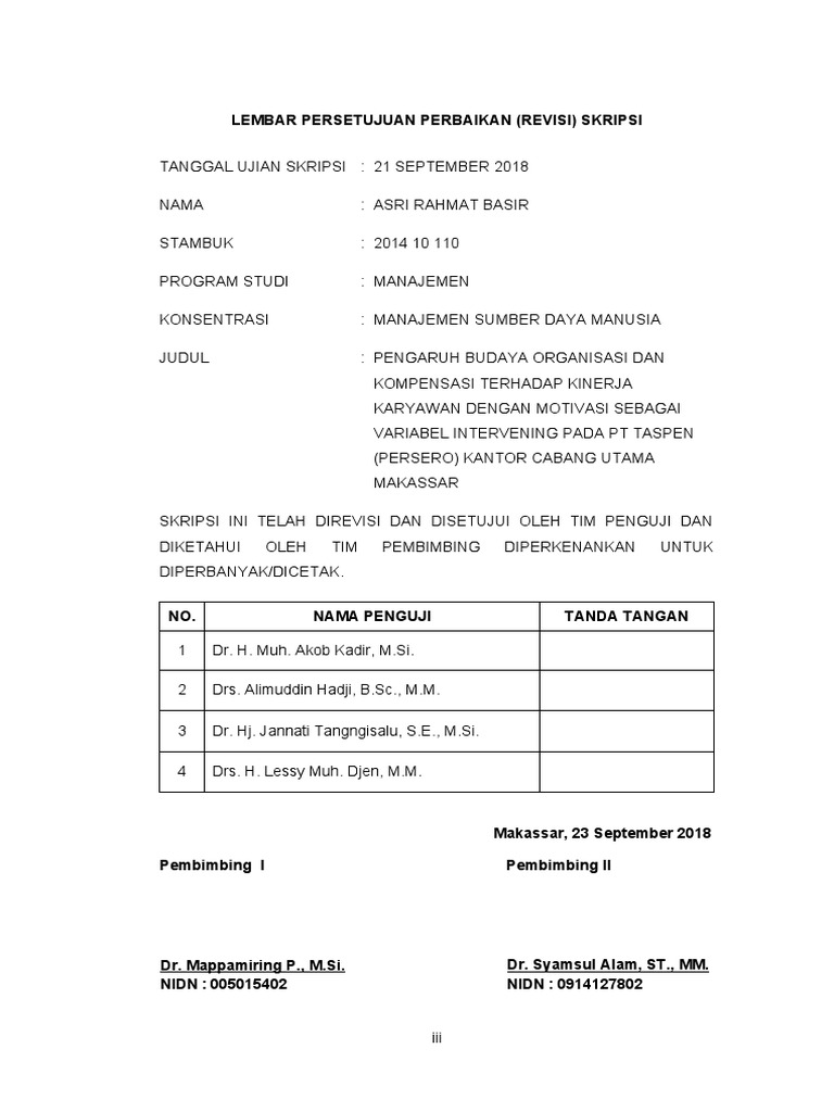03-Sk-Halaman Persetujuan Perbaikan (Revisi) Dan Halaman Lembar ...