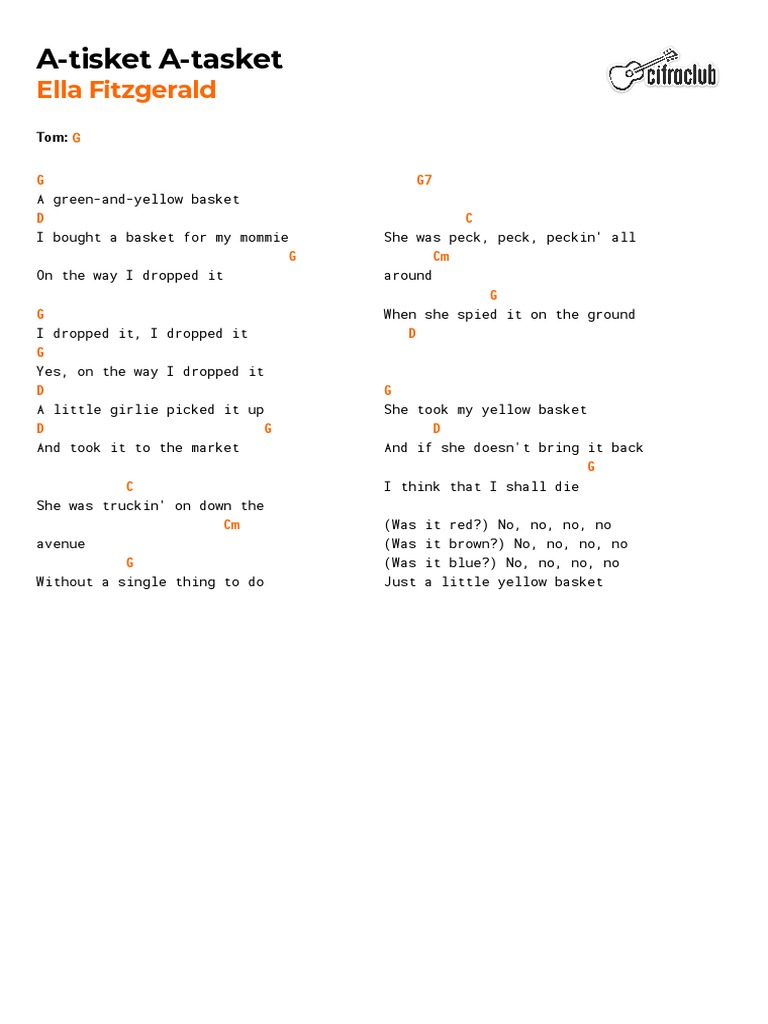 Ella Fitzgerald - A-Tisket A-Tasket | PDF