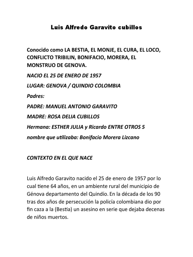 Ensayo Garavito | PDF | Thriller y crimen